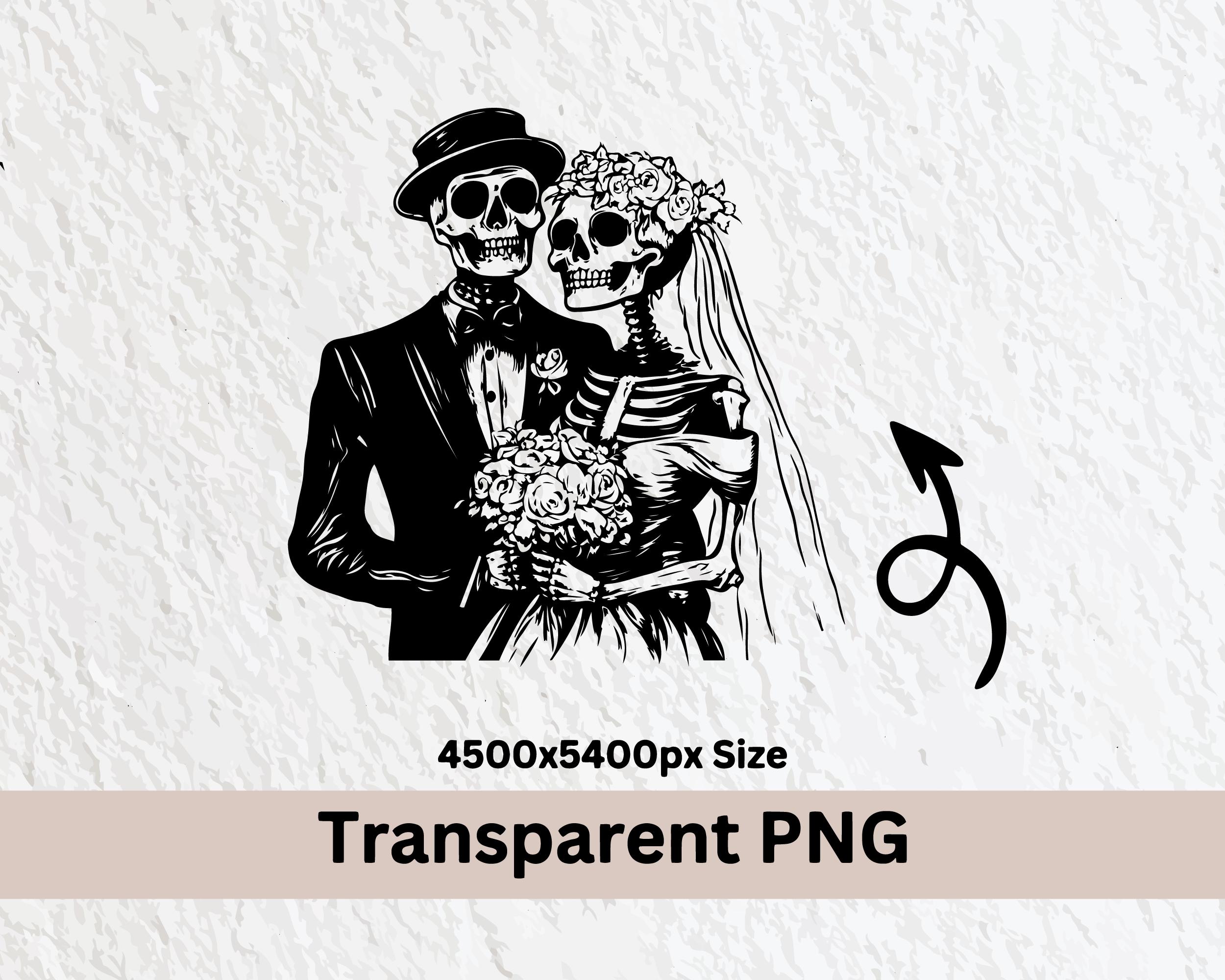 Skeleton Wedding Svg Bundle, Skeleton Wedding Silhouette, Funny ...