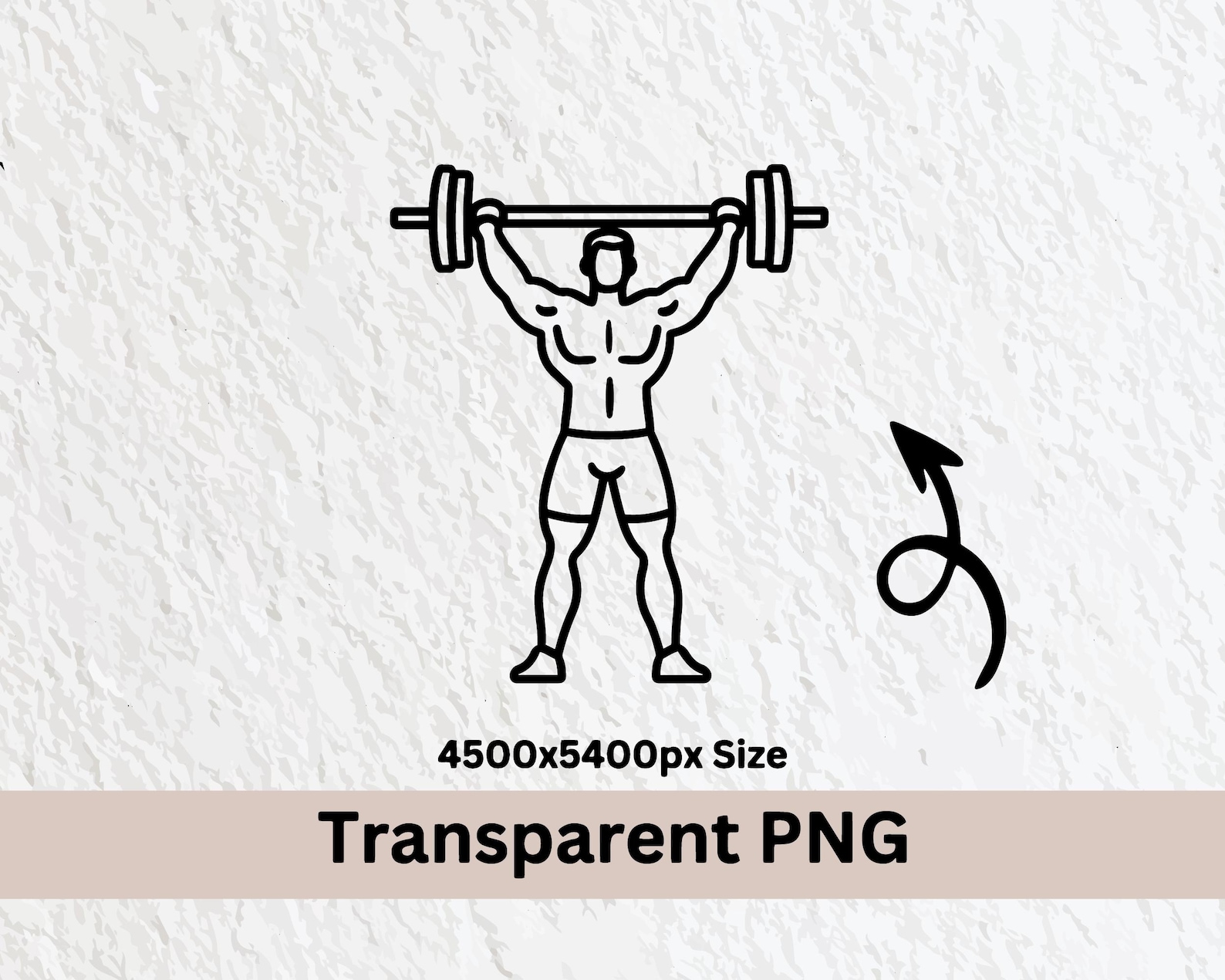Weight Lifting SVG Bundle: Silhouette Clipart, Logo Icon (digital ...