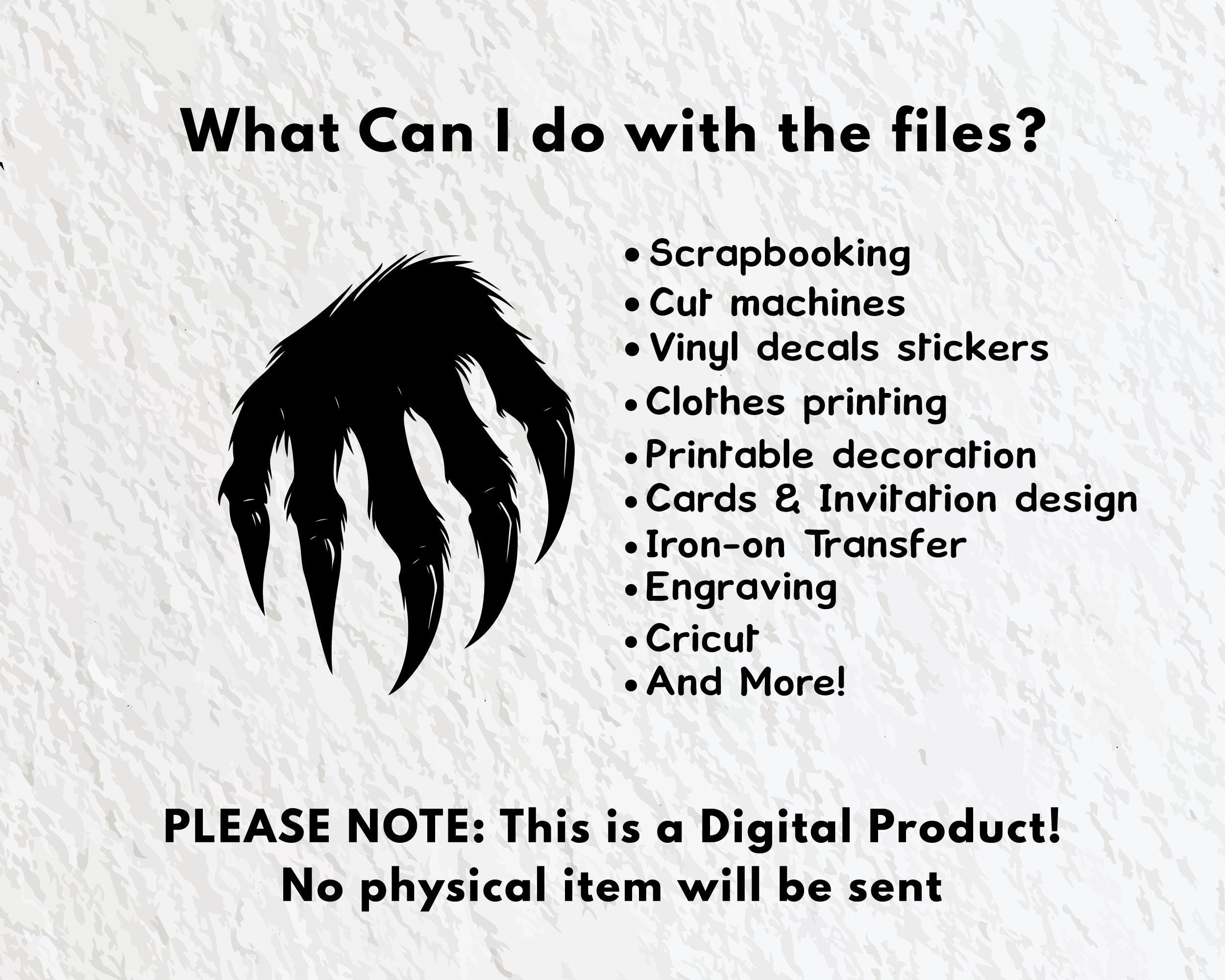 Claw Svg Bundle, Claw Silhouette, Claw Clipart Png, Claw Outline, Claw ...