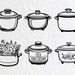 Slow Cooker SVG Bundle: Kitchen Vector Clipart, Logo Icon (digital ...