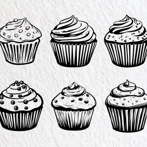 Muffin SVG Bundle: Clipart, Outline, Vector, Logo (PNG, Cricut) - Etsy