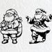 Santa Claus SVG Bundle: Christmas Clipart, Silhouette, Vector (PNG, SVG ...
