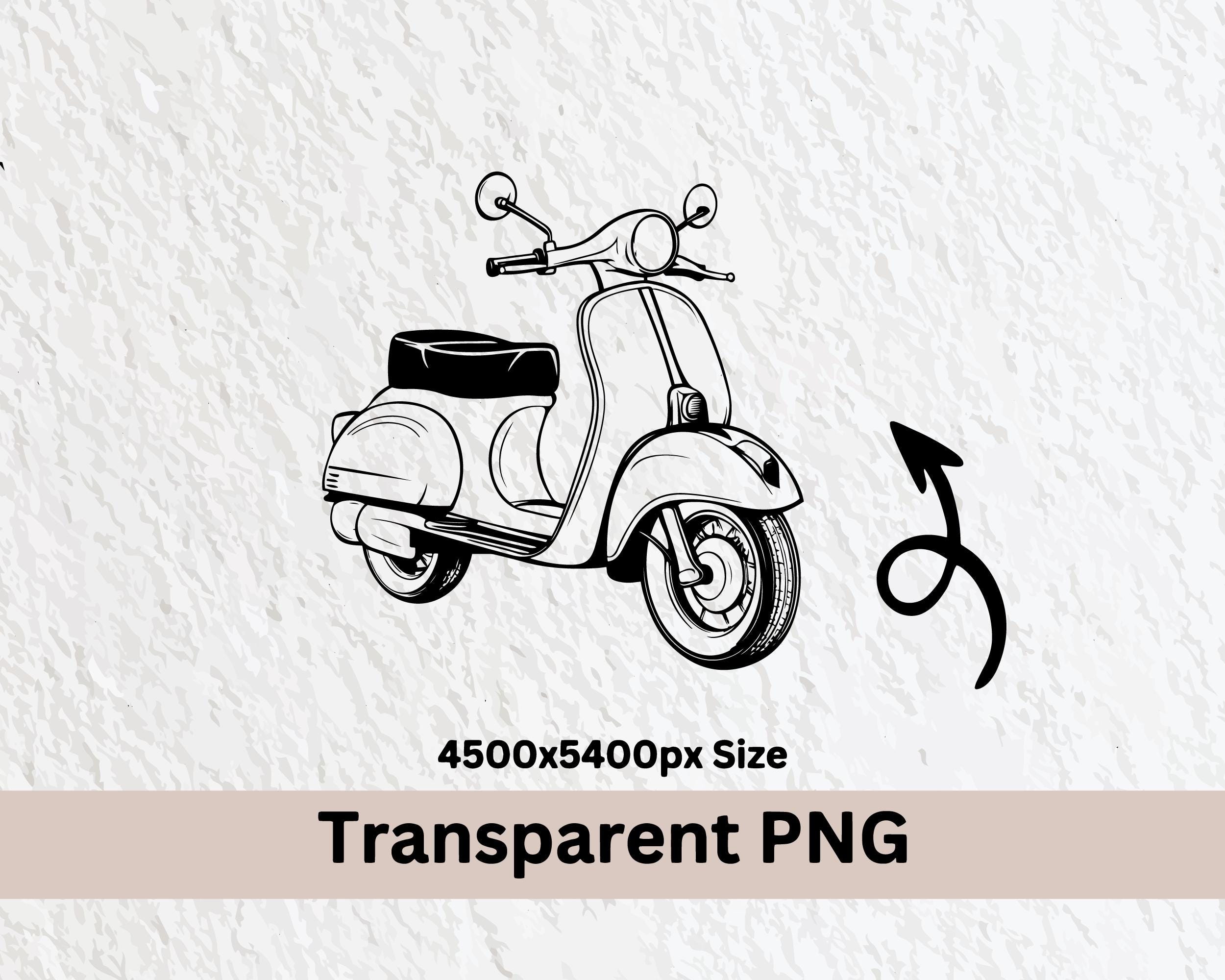 Scooter Svg Bundle, Scooter Silhouette, Scooter Clipart Png, Scooter ...
