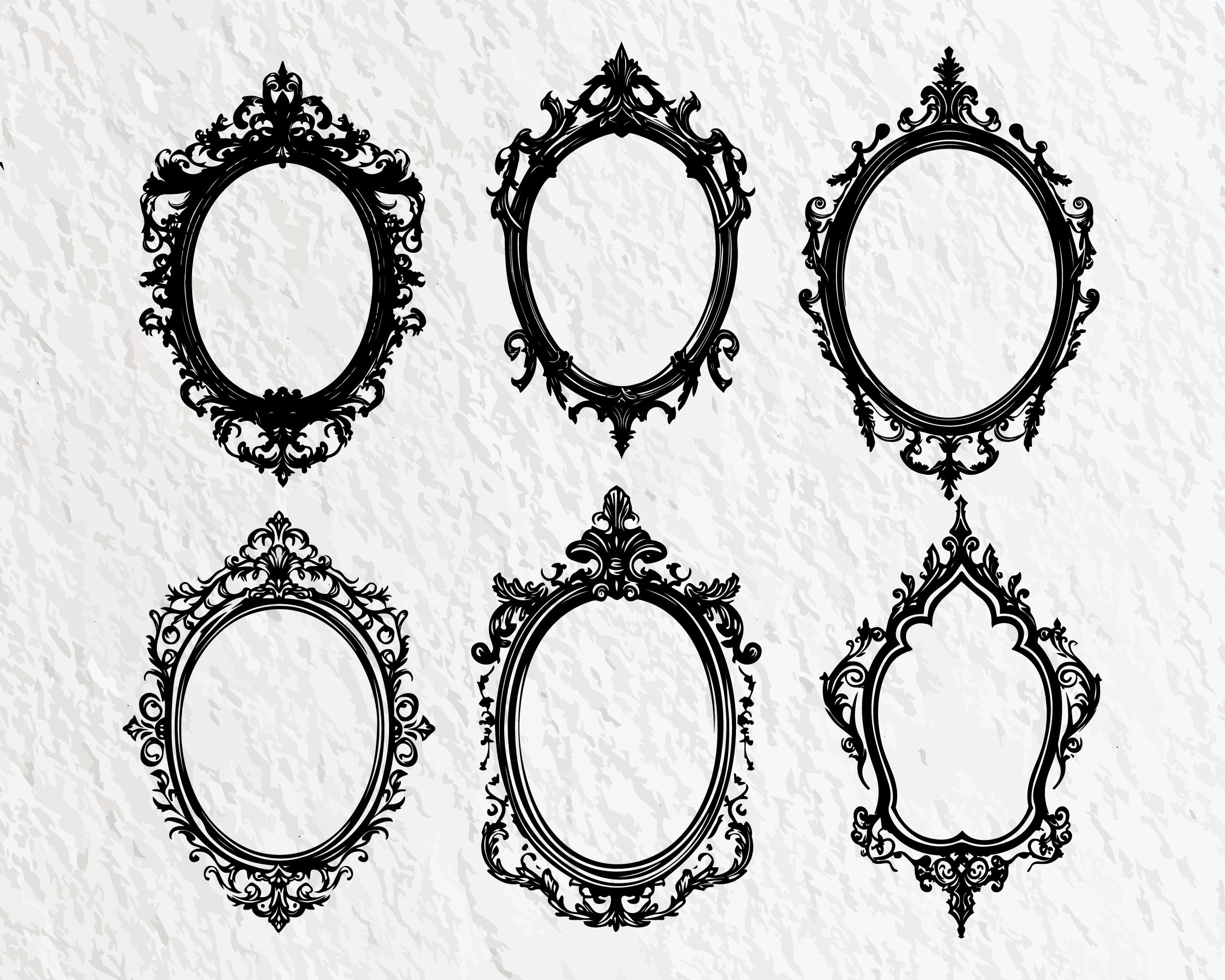 Gothic Mirror Svg Bundle, Gothic Mirror Silhouette, Gothic Mirror ...