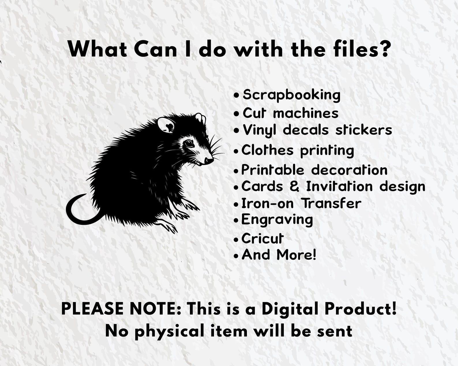 Opossum Svg Bundle, Opossum Silhouette, Opossum Clipart Png, Opossum ...