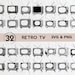 Retro Tv Svg Bundle, Retro Tv Silhouette, Retro Tv Clipart Png, Retro ...