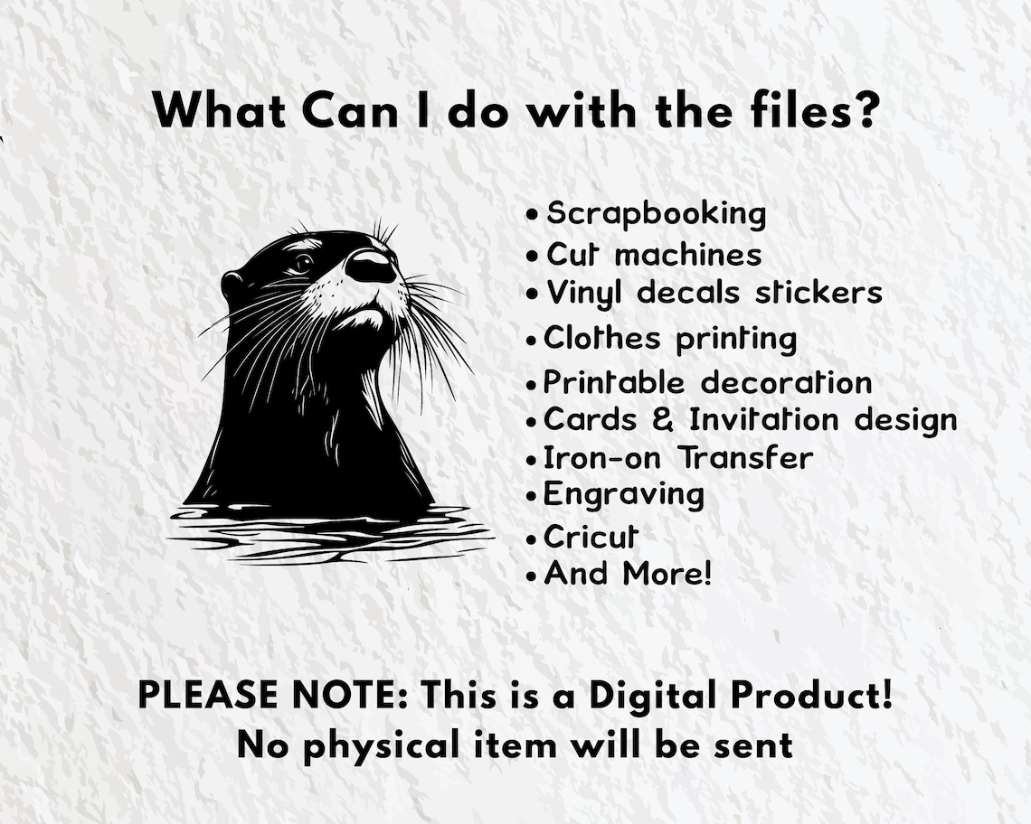 Otter Svg Bundle, Otter Silhouette, Cute Otter Clipart Png, Otter ...