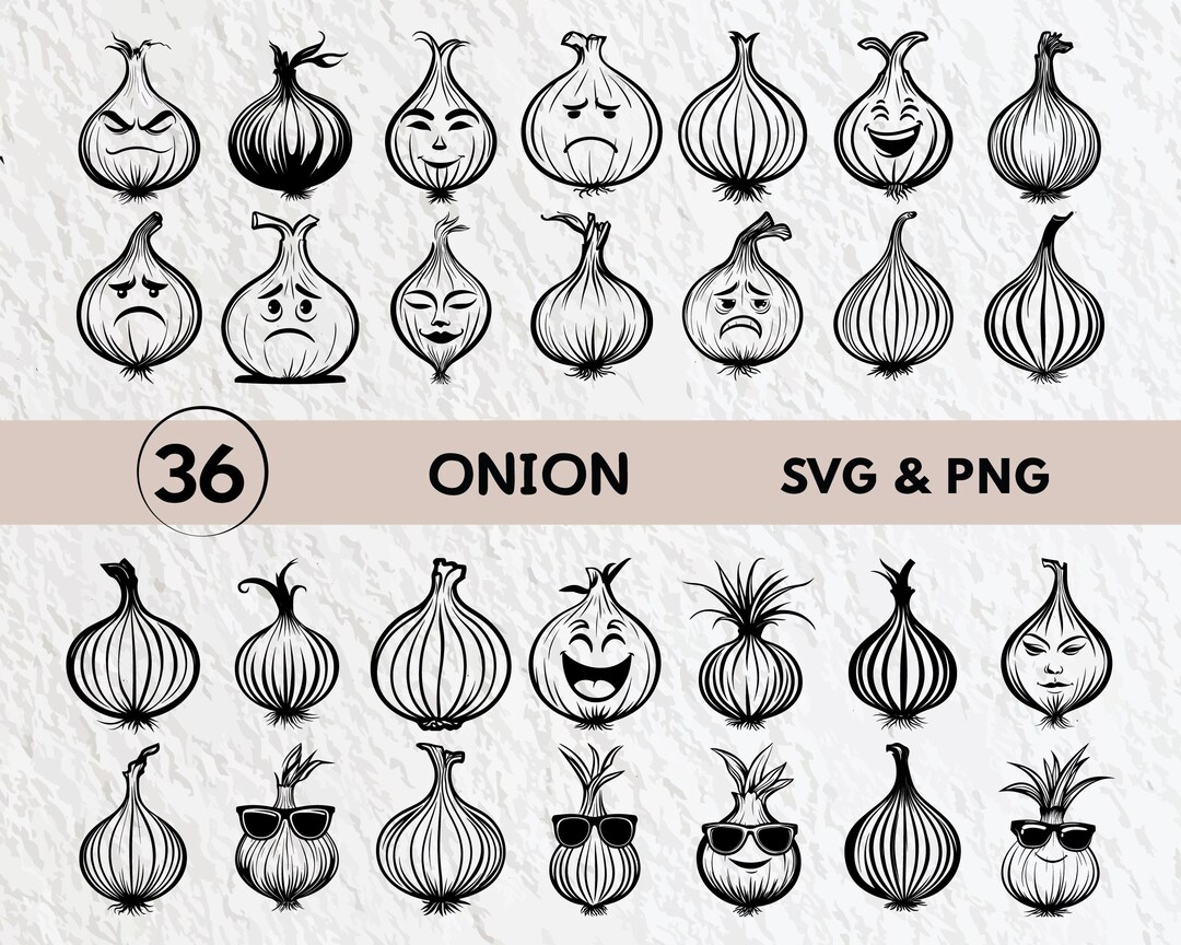 Onion SVG Bundle: Funny Clipart, Decal, and Cut File - Etsy