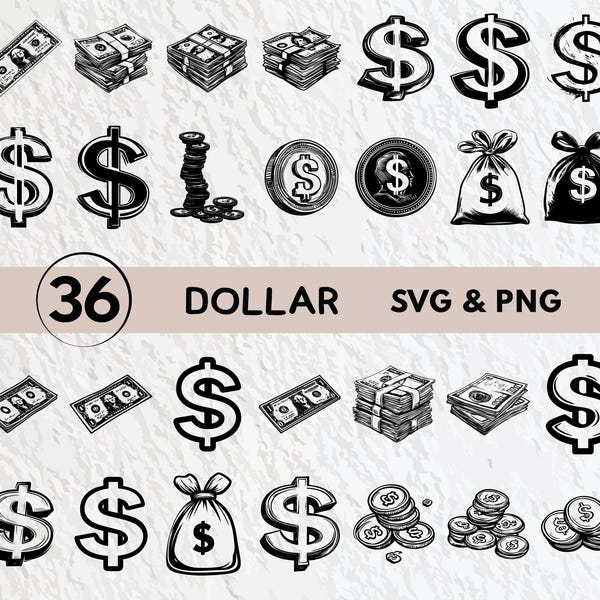 5 Dollar Sign - Etsy