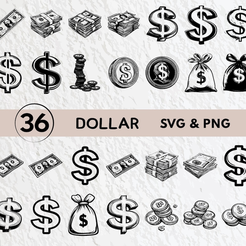 Dollar Sign Svg - Etsy
