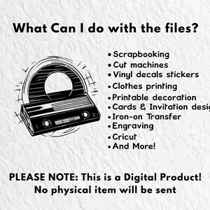 Cassette Tape SVG Bundle: Retro Clipart, Vector Logo Icon Files ...