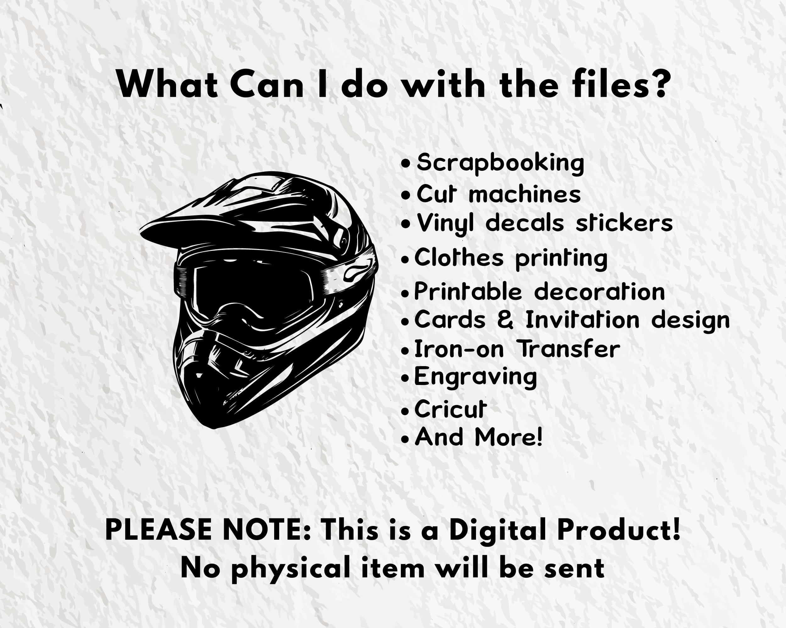 Motocross Helmet SVG Bundle: Vector Logo Icon Decal Set - Etsy