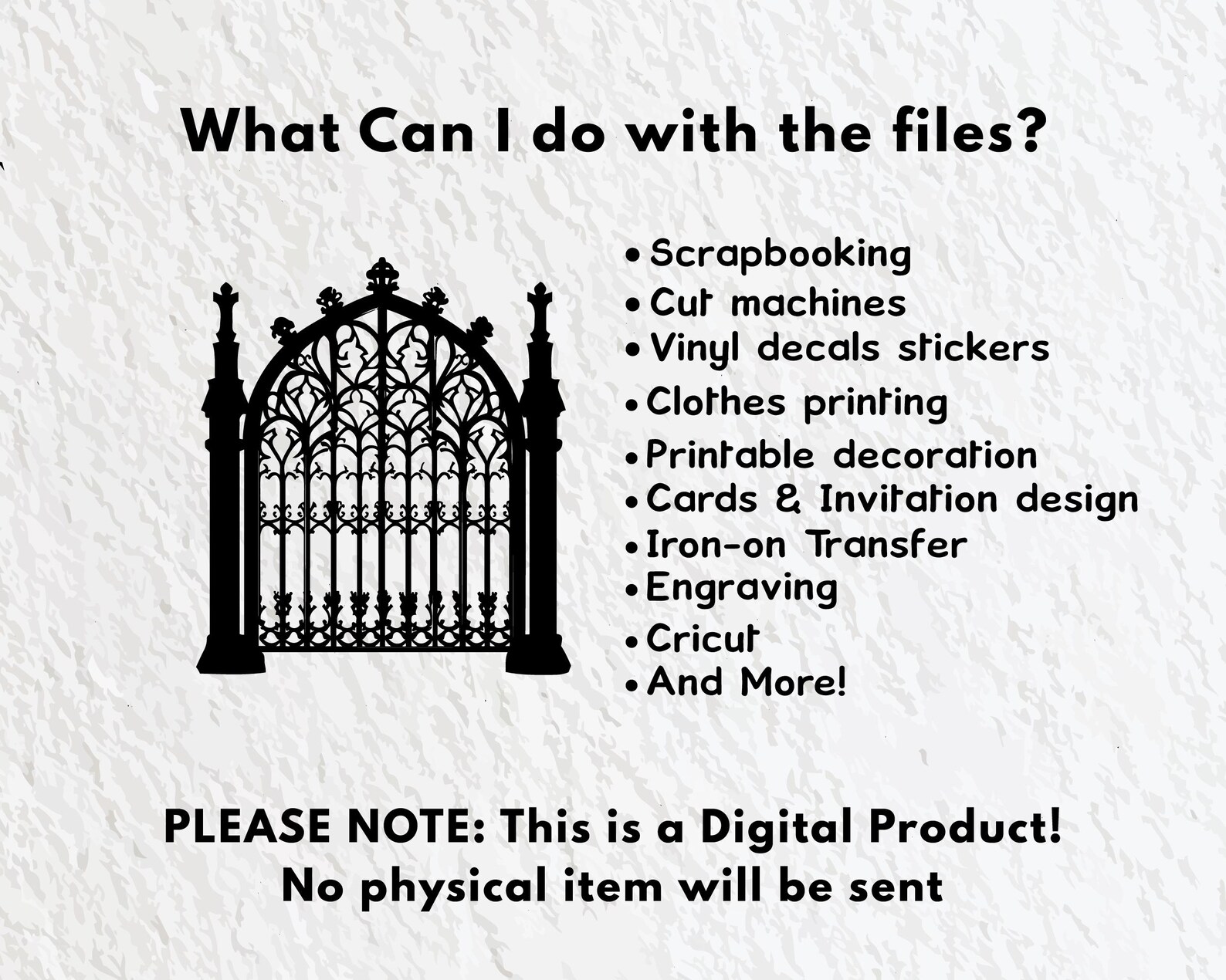 Gothic Gate Svg Bundle, Gothic Gate Silhouette, Gothic Gate Clipart Png ...