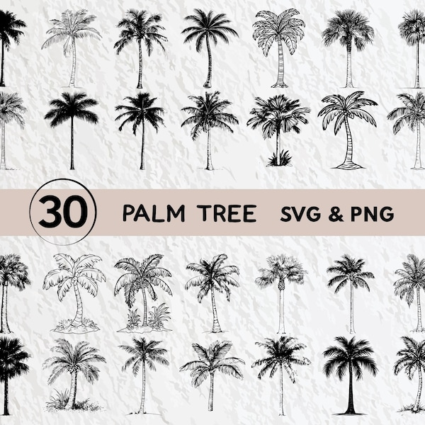 Palm Tree Logo Vectors - Etsy UK