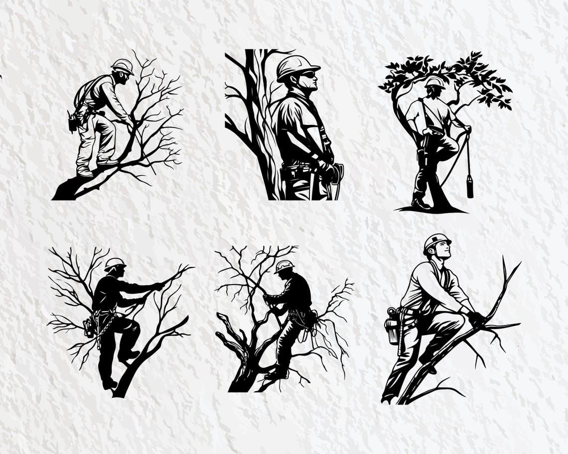Arborist Svg Bundle, Arborist Silhouette, Arborist Clipart Png ...
