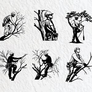 Arborist Svg Bundle, Arborist Silhouette, Arborist Clipart Png ...