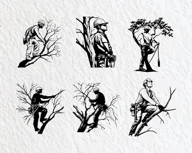 Arborist Svg Bundle, Arborist Silhouette, Arborist Clipart Png ...