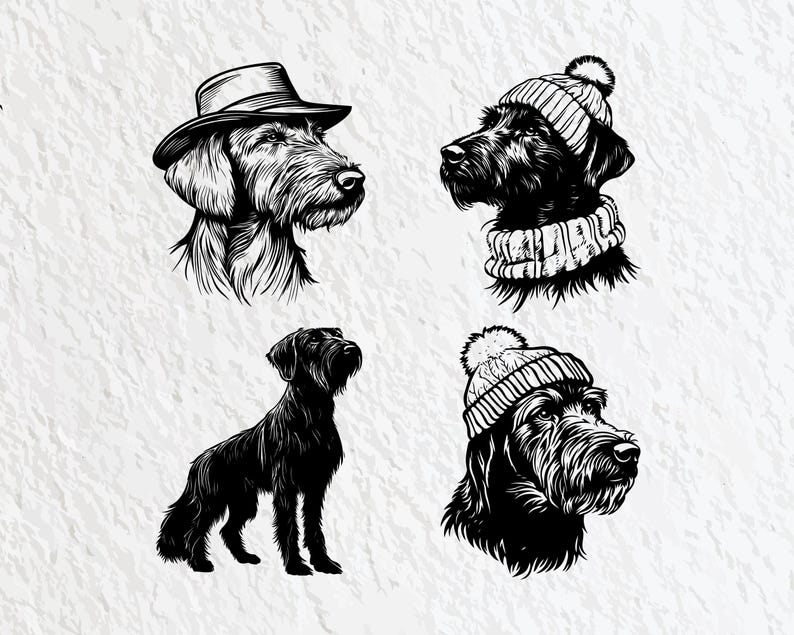 Irish Wolfhound SVG Bundle: Silhouette Clipart, Logo Icon (PNG, SVG) - Etsy