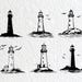 Lighthouse Svg Bundle, Lighthouse Silhouette, Lighthouse Clipart Png ...