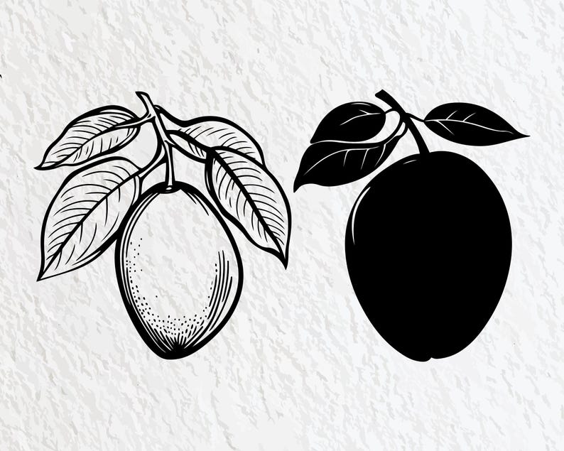 Mango SVG Bundle: Silhouette, Clipart, Vector (PNG, Cricut) - Etsy UK