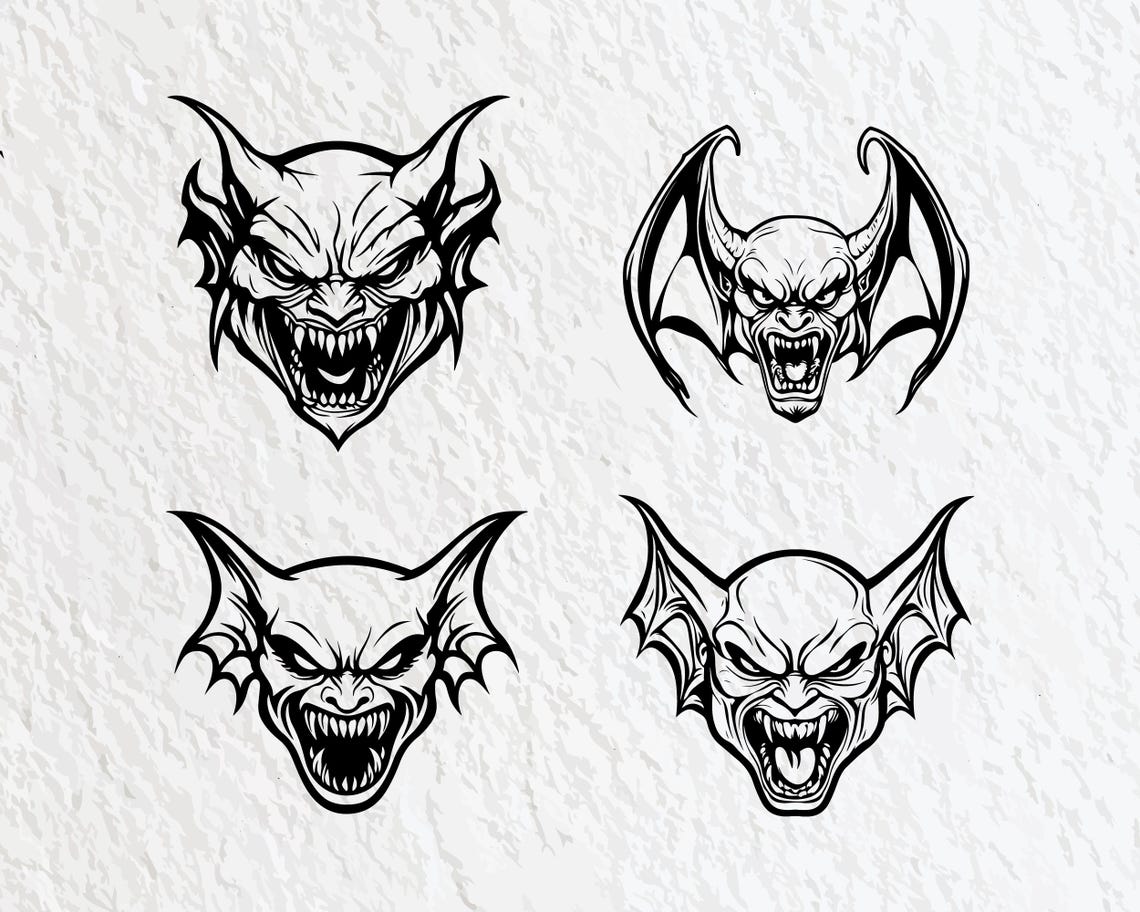 Gargoyle SVG Bundle: Silhouette, Clipart, Vector (digital Download) - Etsy