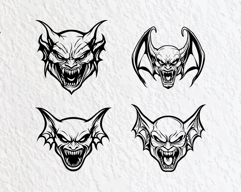 Gargoyle SVG Bundle: Silhouette, Clipart, Vector (digital Download) - Etsy