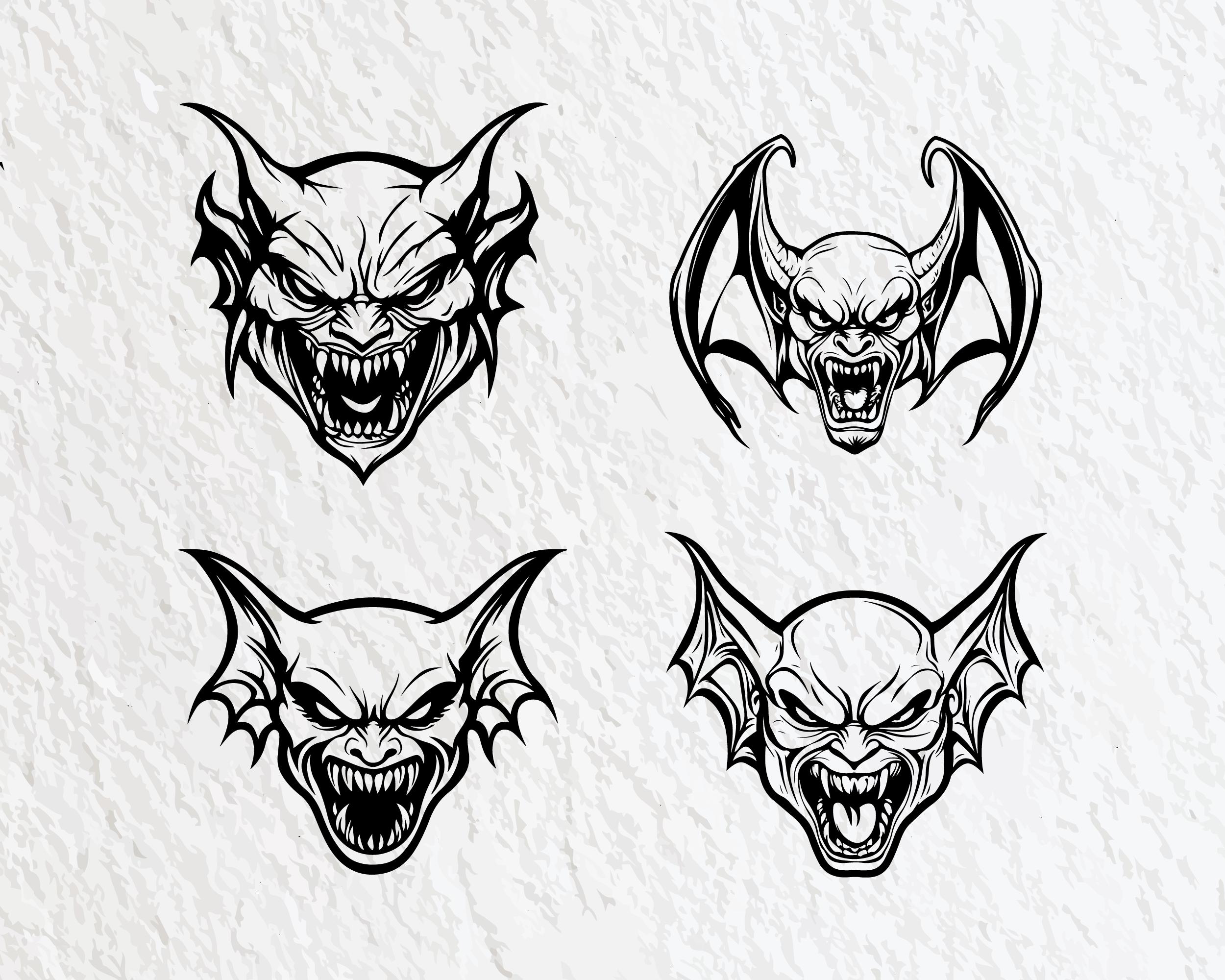 Gargoyle SVG Bundle: Silhouette, Clipart, Vector (digital Download) - Etsy