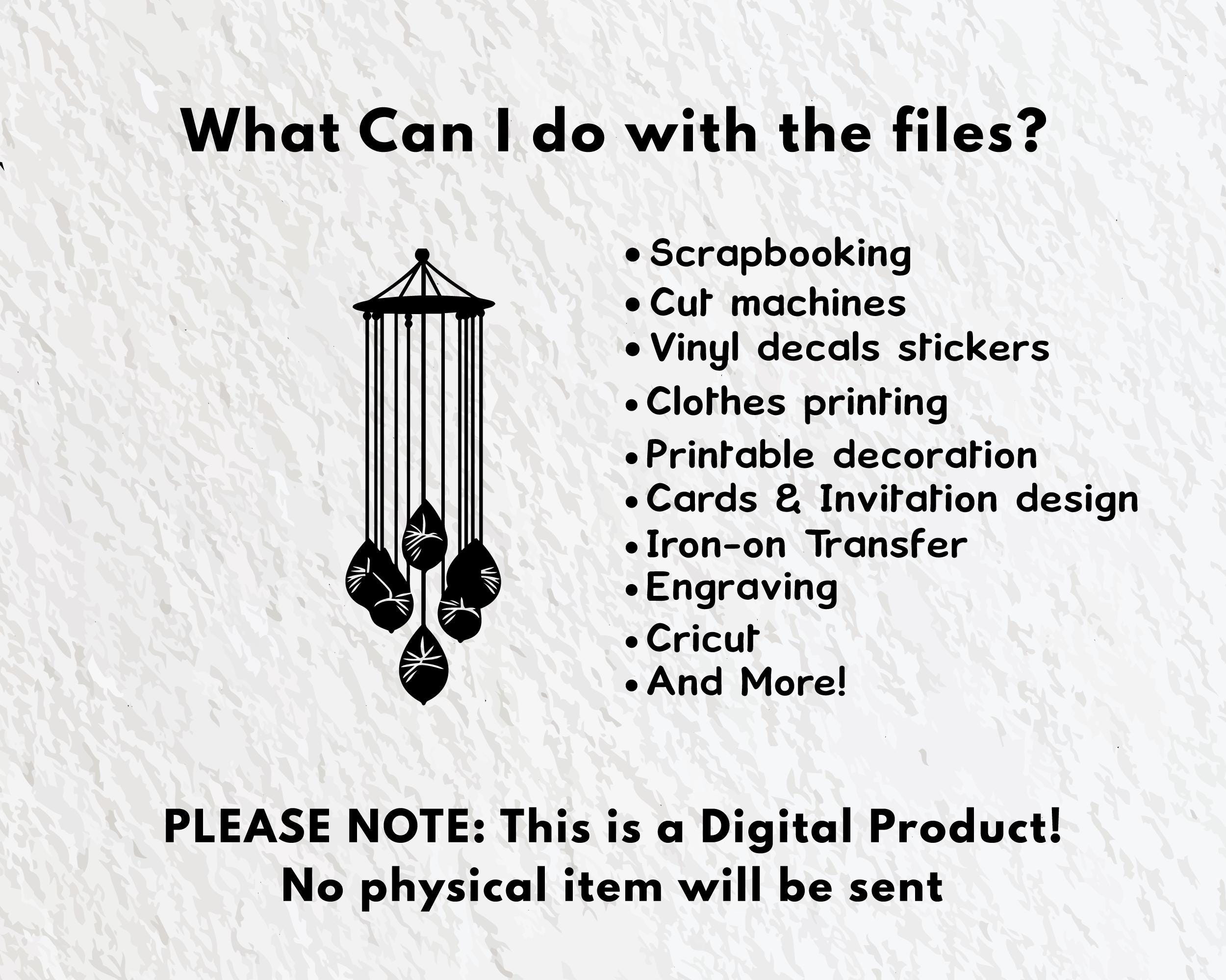 Wind Chime Svg Bundle, Wind Chime Silhouette, Wind Chime Clipart Png ...