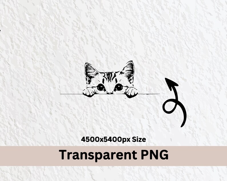 Peeking Cat Svg Bundle, Peeking Cat Silhouette, Peeking Cat Clipart Png ...