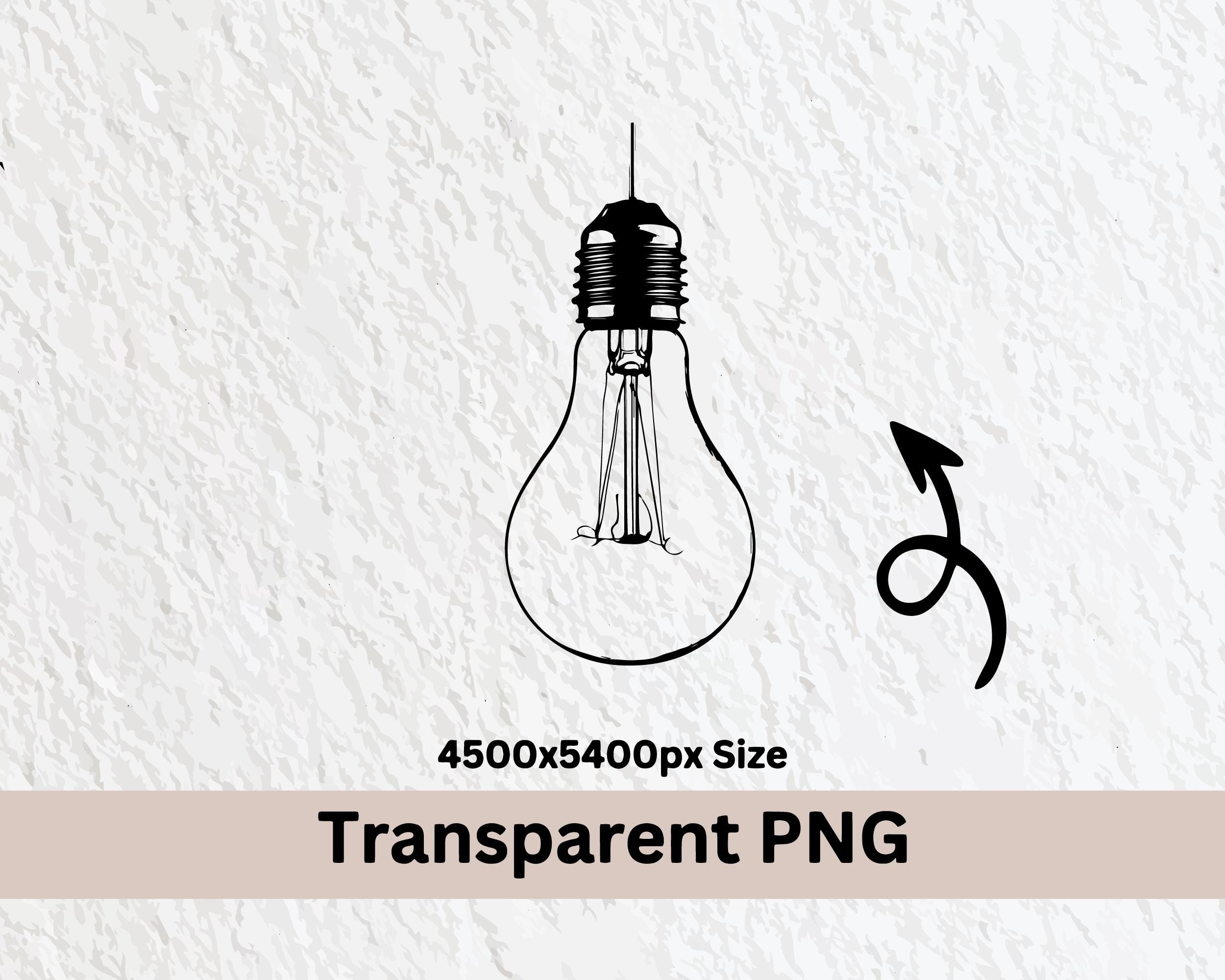 Light Bulb Svg Bundle, Light Bulb Silhouette, Light Bulb Clipart Png ...