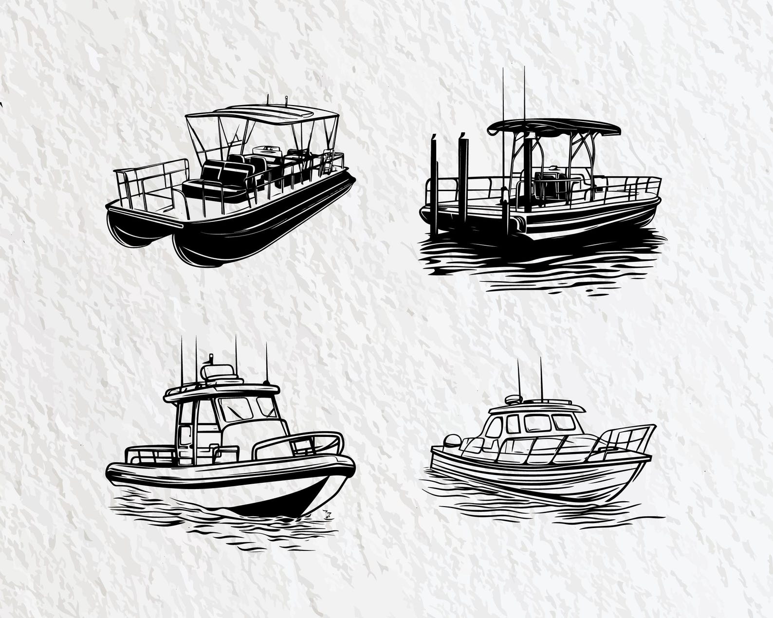 Pontoon Silhouette Bundle Png, Pontoon Svg Outline, Pontoon Lover Png ...