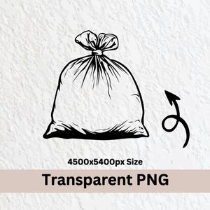 Sack Svg Bundle, Sack Silhouette, Sack Clipart Png, Sack Outline, Sack ...