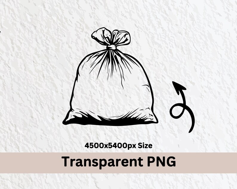 Sack SVG Bundle: Silhouette Clipart, Vector Cut Files (digital Download ...