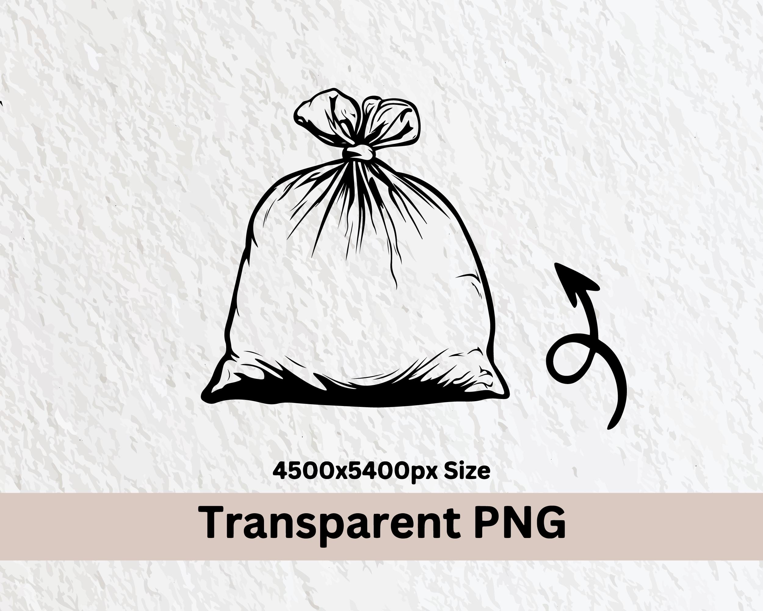 Sack Svg Bundle, Sack Silhouette, Sack Clipart Png, Sack Outline, Sack ...