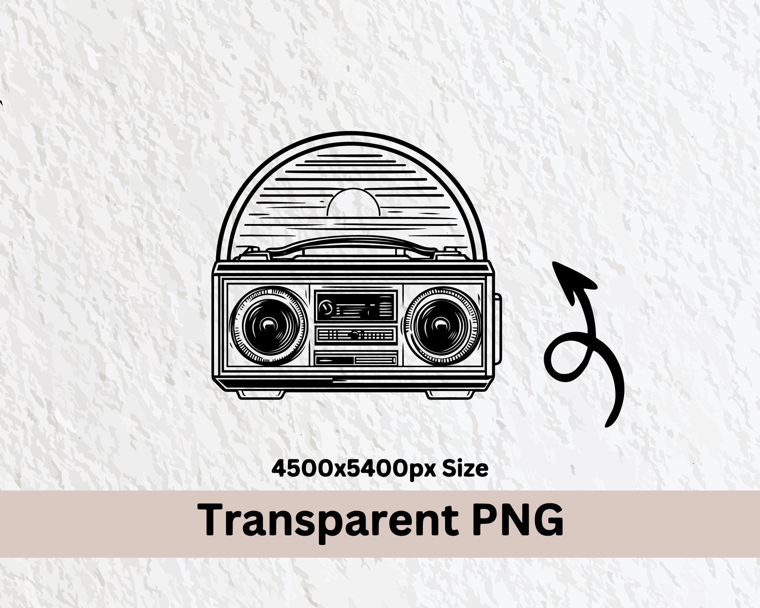 Vintage Boombox Svg Bundle, Vintage Boombox Silhouette, Vintage Boombox ...