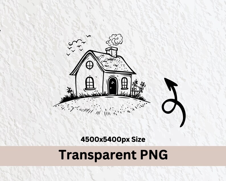 Little House SVG Bundle: Silhouette Clipart, Logo Icon (PNG, Vector) - Etsy