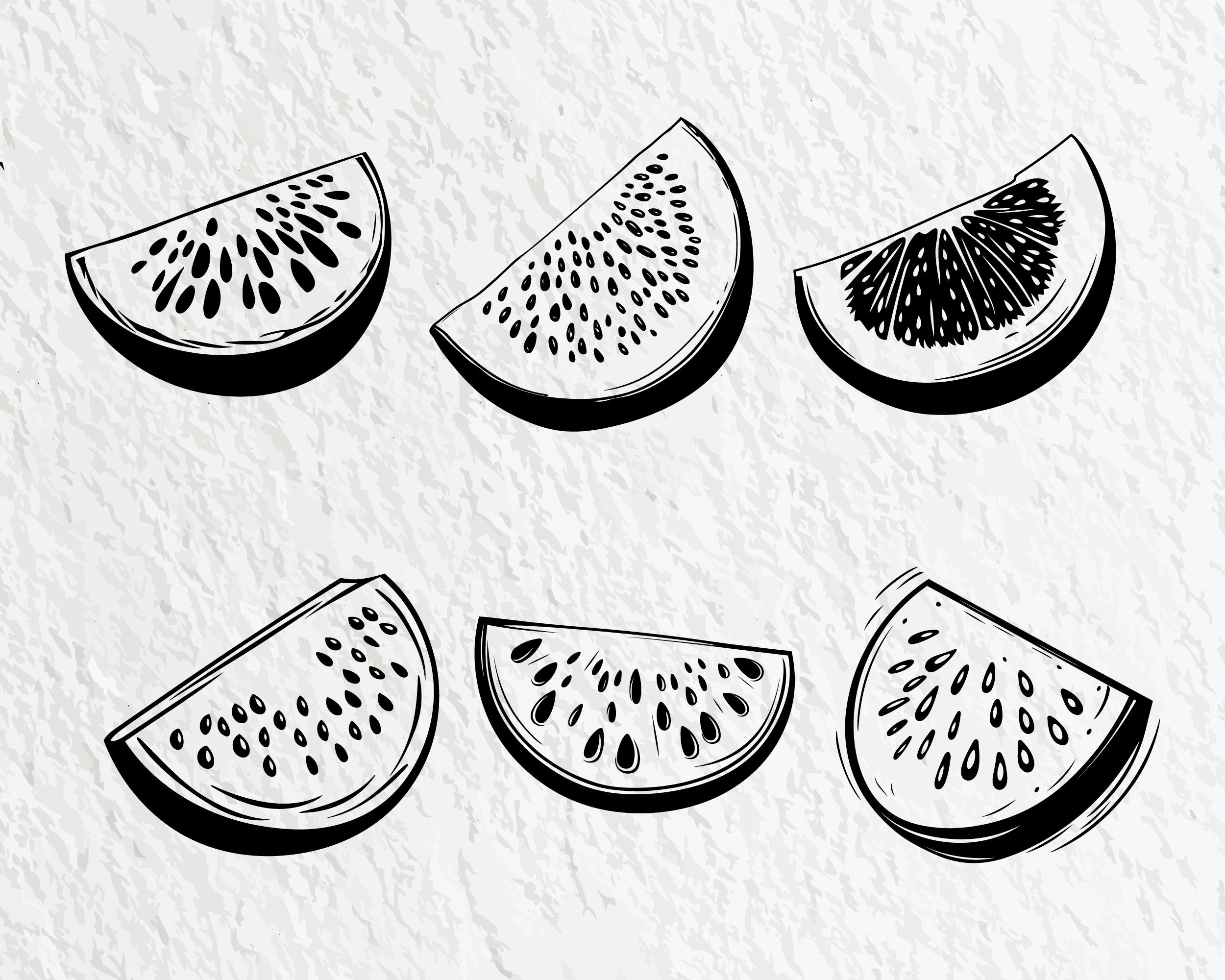 Watermelon Svg Bundle, Watermelon Silhouette, Watermelon Clipart Png ...
