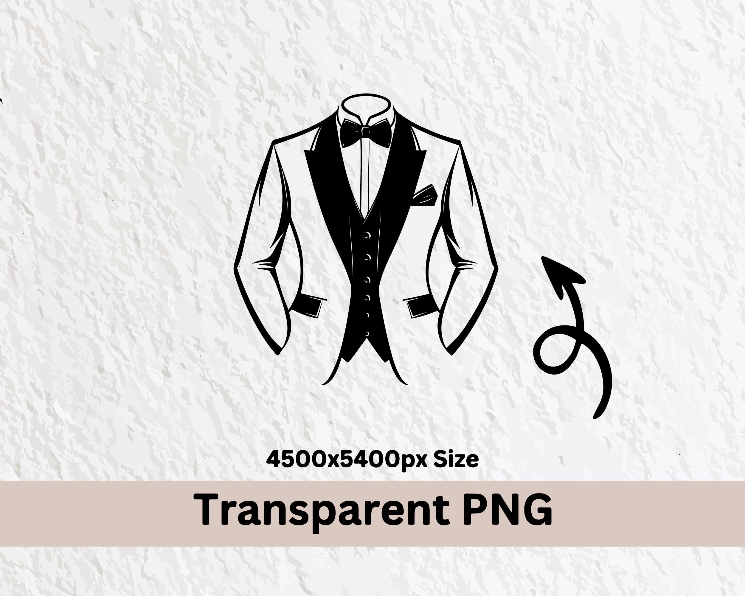 Tuxedo SVG Bundle: Clipart, Outline, Vector (PNG, Cricut Files) - Etsy