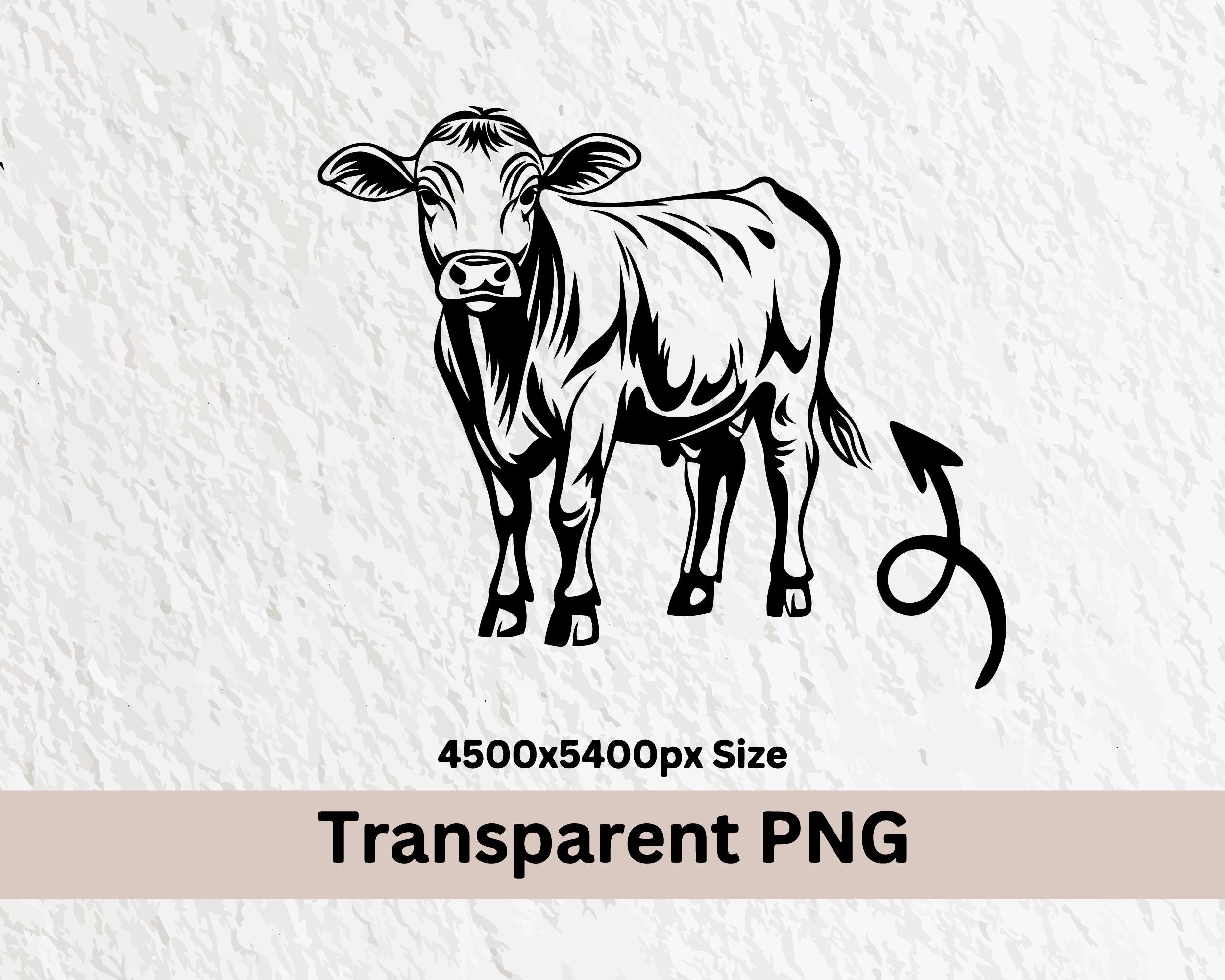 Cow SVG Bundle: Farm Silhouette Clipart (PNG, Vector) - Etsy