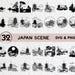 Japan Scene SVG Bundle: Silhouette Clipart, Vector Cut Files - Etsy