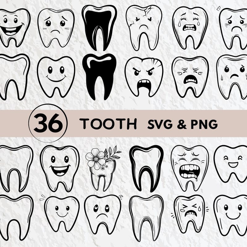 Tooth Svg - Etsy