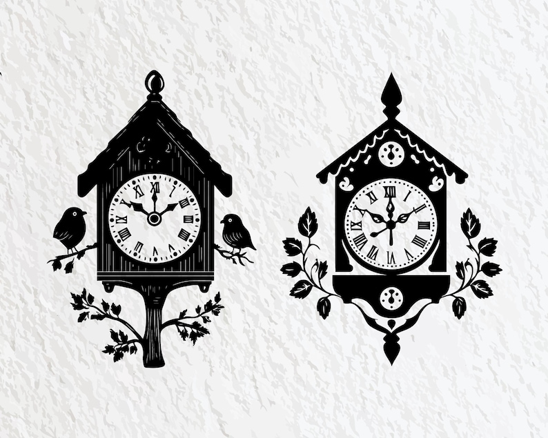 Cuckoo Clock Svg Bundle, Cuckoo Clock Silhouette, Cuckoo Clock Clipart ...