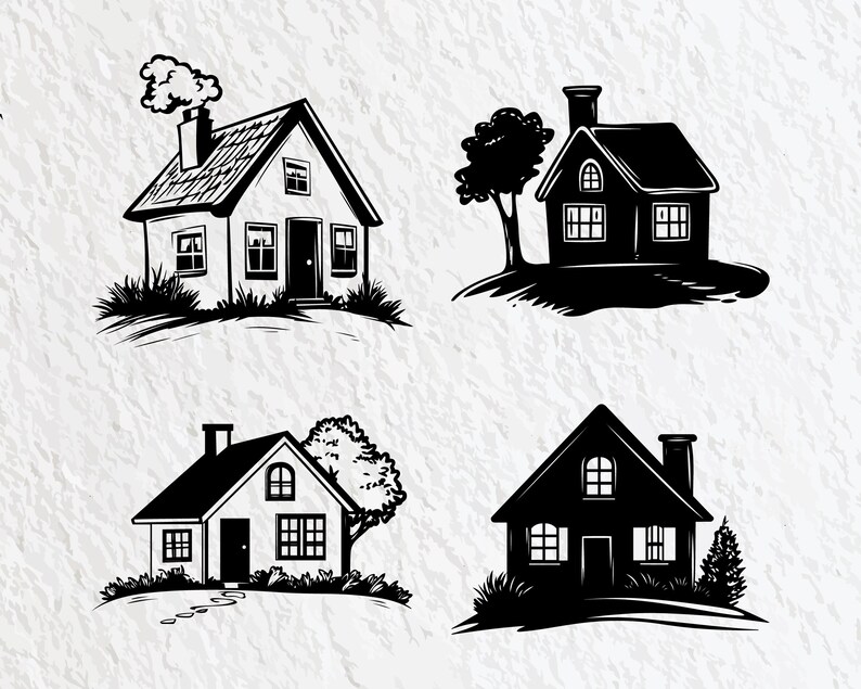 Little House Svg Bundle, Little House Silhouette, Little House Clipart ...