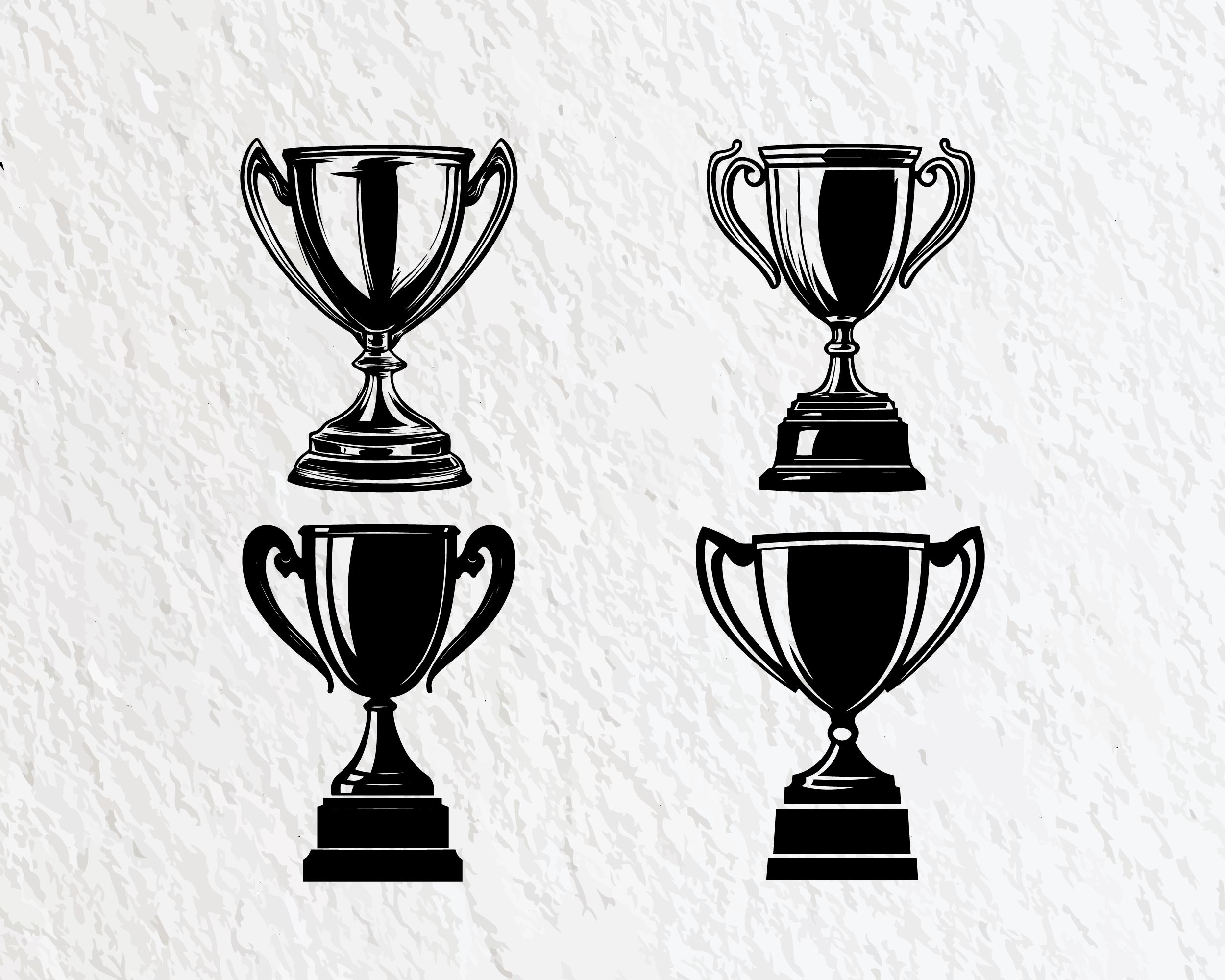 Trophy SVG Bundle: Silhouette Clipart for Cricut (digital Download) - Etsy