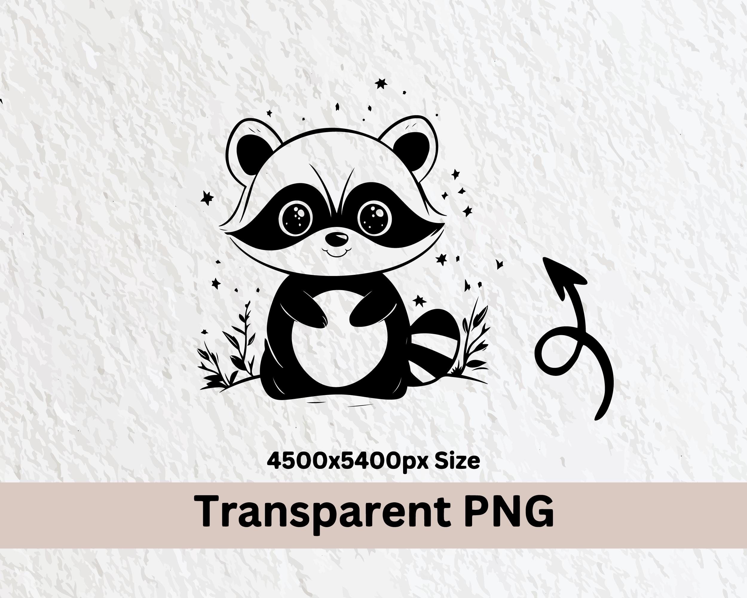 Cute Raccoon Svg Bundle, Cute Raccoon Silhouette, Cute Raccoon Clipart ...
