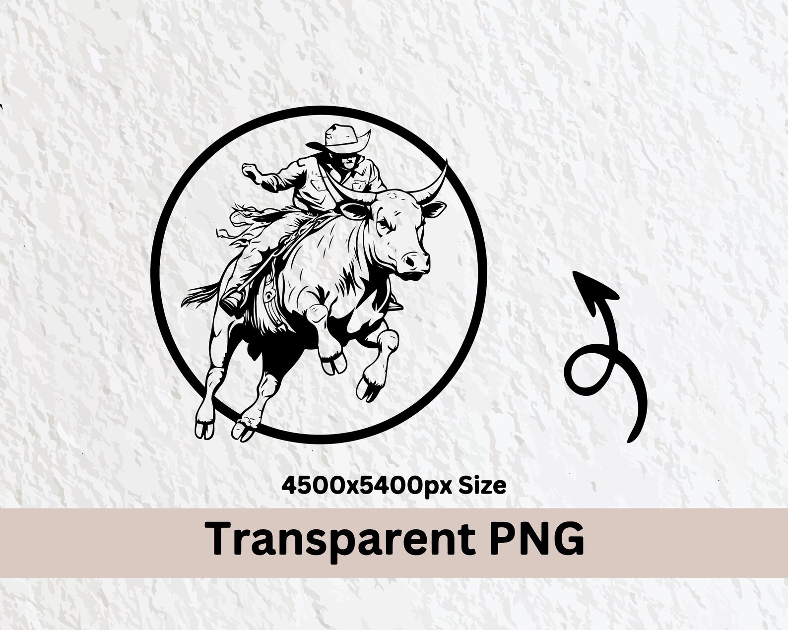 Bull Riding SVG Bundle: Silhouette Clipart, Vector Art (digital ...