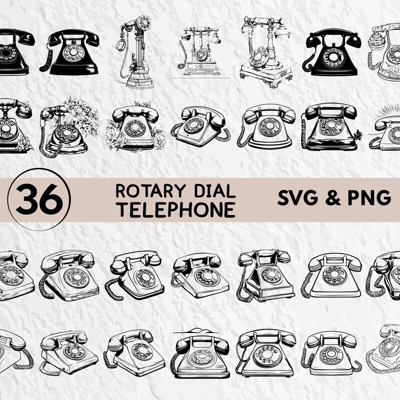 Telephone Clipart - Etsy UK