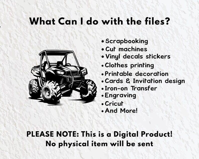 UTV Car SVG Bundle: Silhouette Clipart, Cricut Cut Files (PNG) - Etsy