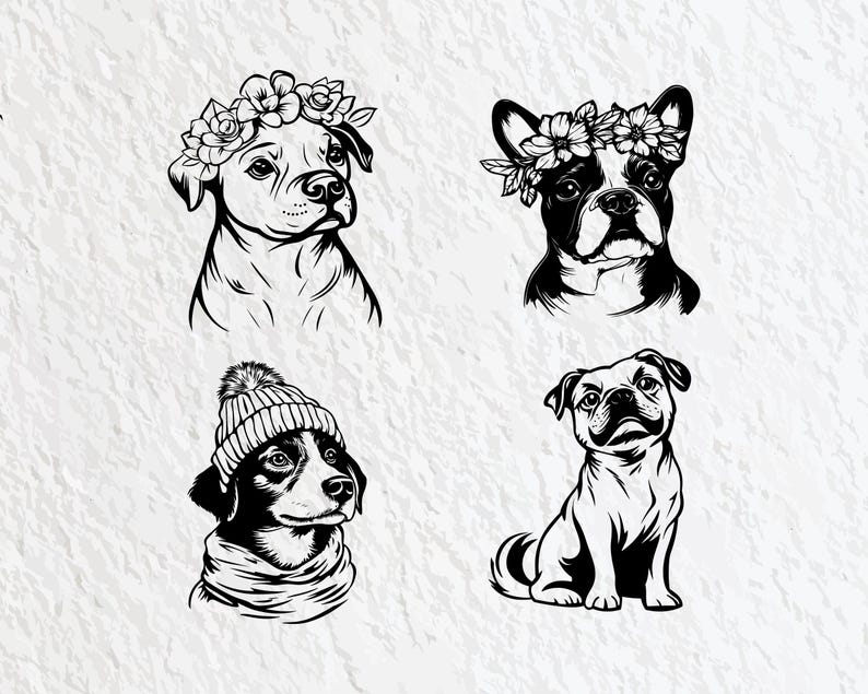 Jug Dog SVG Bundle: Clipart, Outline, Vector (digital Download) - Etsy