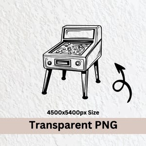 Pinball Machine SVG Bundle: Silhouette Clipart, Logo Icon (digital ...